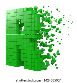 Letter B Shaped Data Block Version Stock Vector (Royalty Free ...