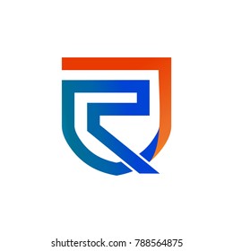Letter R Shield Logo Stock Vector (Royalty Free) 788564875