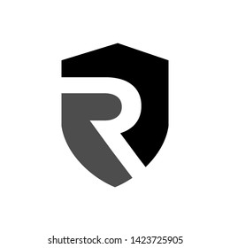 Letter R Shield Logo Designs Stock Vector (Royalty Free) 1423725905 ...