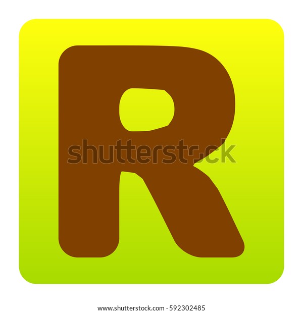 Letter R Sign Design Template Element Stock Vector (Royalty Free ...