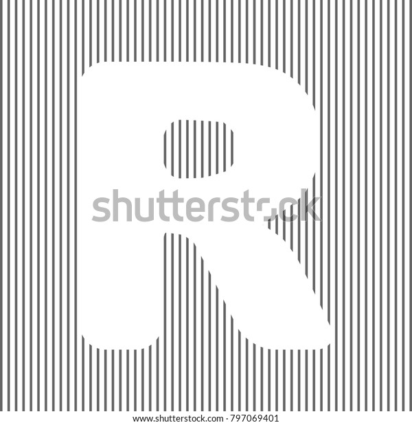 Letter R Sign Design Template Element Stock Vector (Royalty Free ...
