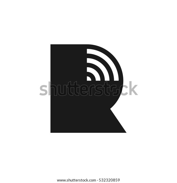 Letter R Signal Logo Vector Stock Vector (Royalty Free) 532320859 ...