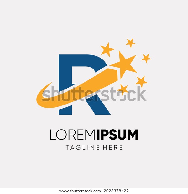 Letter R Star Logo Design Vector Stock Vector (Royalty Free) 2028378422 ...