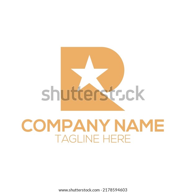Letter R Star Logo Design Brand: เวกเตอร์สต็อก (ปลอดค่าลิขสิทธิ์ ...