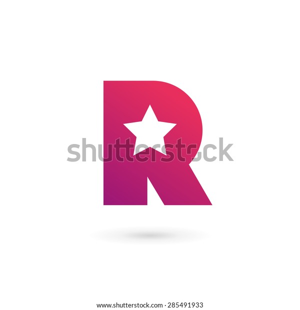 Letter R Star Logo Icon Design Stock Vector (Royalty Free) 285491933 ...