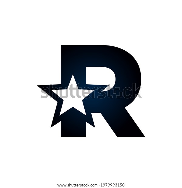Letter R Star Logo Usable Winner Stock Vector (Royalty Free) 1979993150 ...