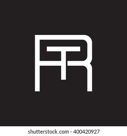 Letter R T Monogram Square Shape: vector de stock (libre de regalías ...