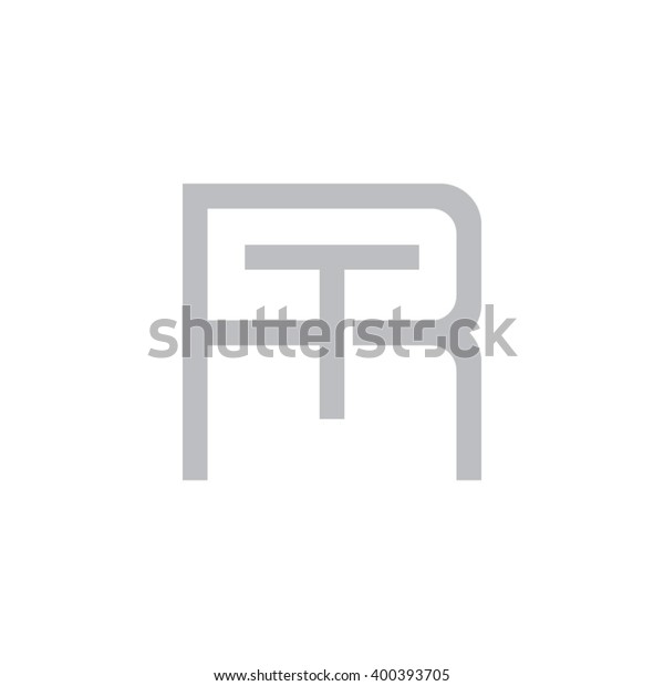 Letter R T Monogram Square Shape Stock Vector (Royalty Free) 400393705 ...