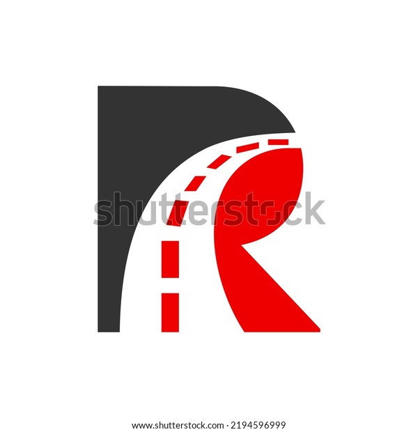 Letter R Transportation Logo Based On Stock Vector (Royalty Free ...