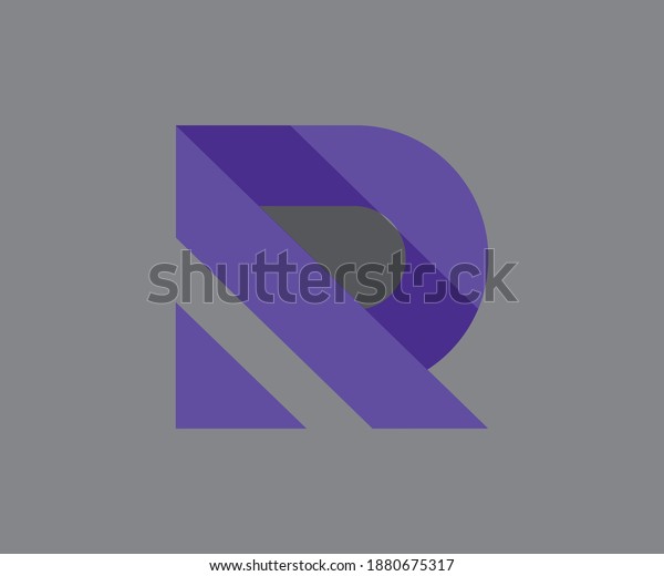 Letter R Type Logo Design Vector Stock Vector (Royalty Free) 1880675317 ...