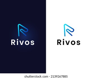 Letter R V Logo Design Template Stock Vector (Royalty Free) 2139267885 ...