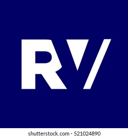 Letter R V Logo Vector Stock Vector (Royalty Free) 521024890 | Shutterstock