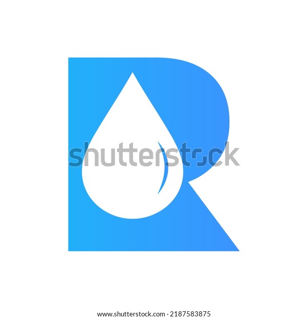 Letter R Water Logo Element Vector Stock Vector (Royalty Free ...