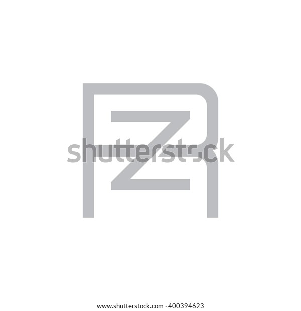 Letter R Z Monogram Square Shape Stock Vector (Royalty Free) 400394623 ...