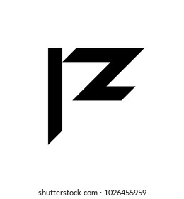 Letter R Z Vector Logo Stock Vector (Royalty Free) 1026455959 ...