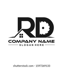 Letter Rd Construction Logo Design Vector Stock Vector (Royalty Free) 1597269133 | Shutterstock