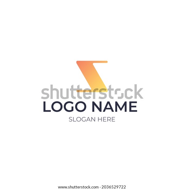 Letter Reverse Z Gradient Logo Yellow Stock Vector (Royalty Free ...