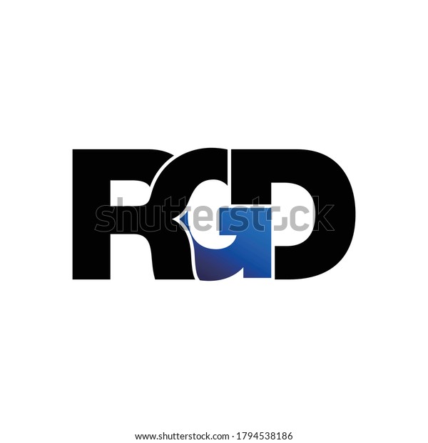 Letter Rgd Monogram Logo Design Stock Vector (Royalty Free) 1794538186 ...