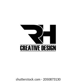 Letter Rh Simple Logo Design Vector Stock Vector (Royalty Free ...
