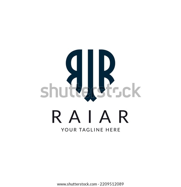 Letter Rir Logo Design Initial R Stock Vector (Royalty Free) 2209512089 ...