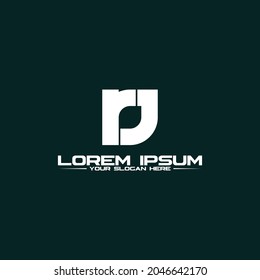 Letter Rj Simple Logo Design Vector Stock Vector (Royalty Free ...