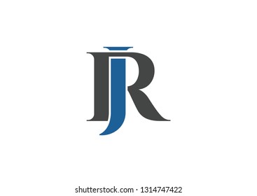 Letter Rjjr Logo Design Vector: vector de stock (libre de regalías ...