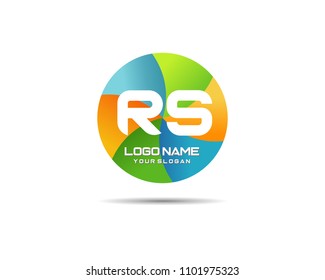 Letter Rs Modern Shape Logo Design Stock Vector (Royalty Free ...