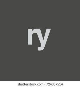 Letter Rylogo Element Design Stock Vector (Royalty Free) 724791046 ...