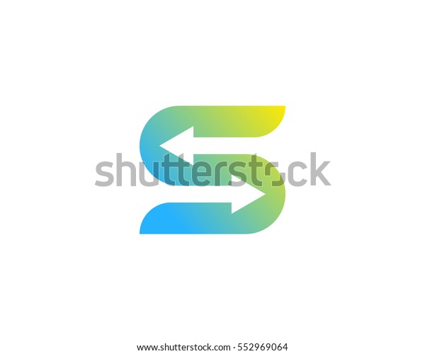 Letter S Arrow Logo Design Element Stock Vector (Royalty Free) 552969064