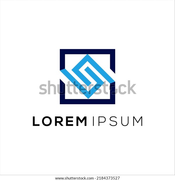 Letter S Box Logo Design Technology Stock Vector (Royalty Free ...