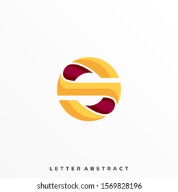 Letter S Circle Illustration Vector Template Stock Vector (Royalty Free ...