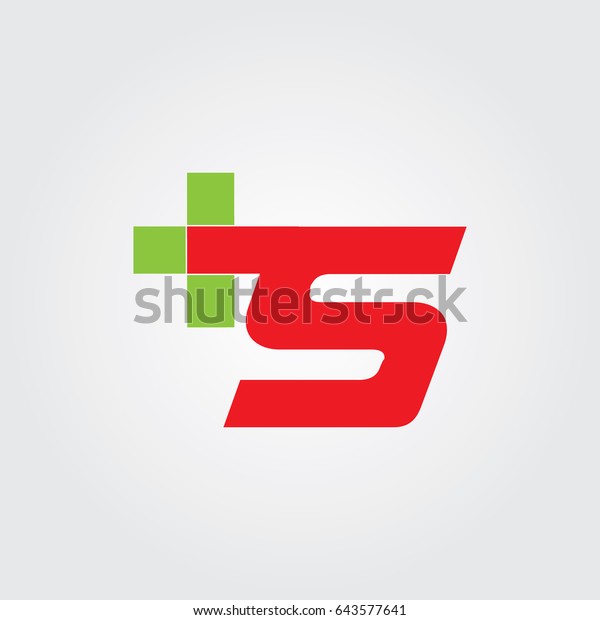 Letter S Cross Plus Logo Icon Stock Vector (Royalty Free) 643577641 ...