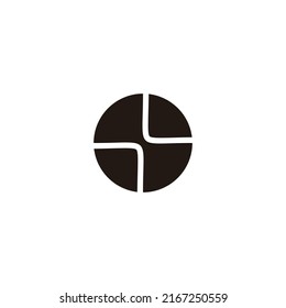 Letter S Diamond Circle Geometric Symbol Stock Vector (Royalty Free ...
