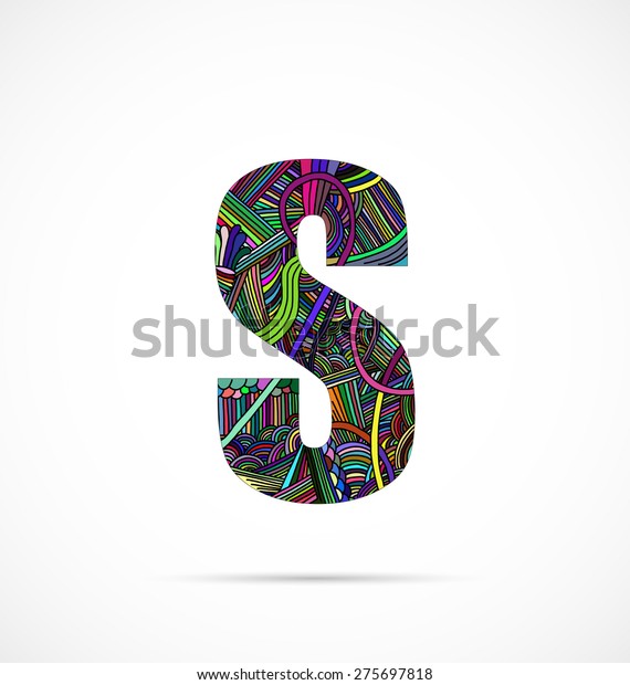 Letter S Doodle Alphabet Stock Vector (Royalty Free) 275697818 ...