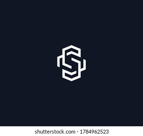 Letter S Geometric Logo Design Template Stock Vector (Royalty Free ...