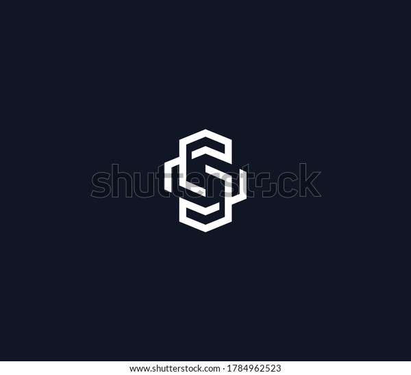 Letter S Geometric Logo Design Template Stock Vector (Royalty Free ...