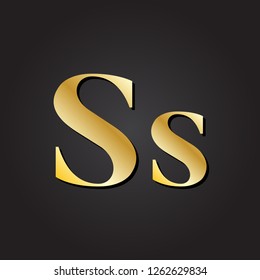 Letter S Gold Stock Vector (Royalty Free) 1262629834 | Shutterstock