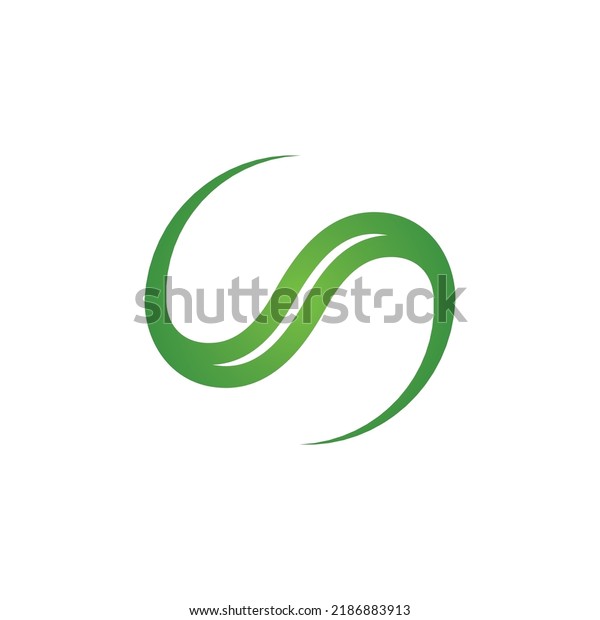 Letter S Green Logo Design Vector Stock Vector (Royalty Free ...