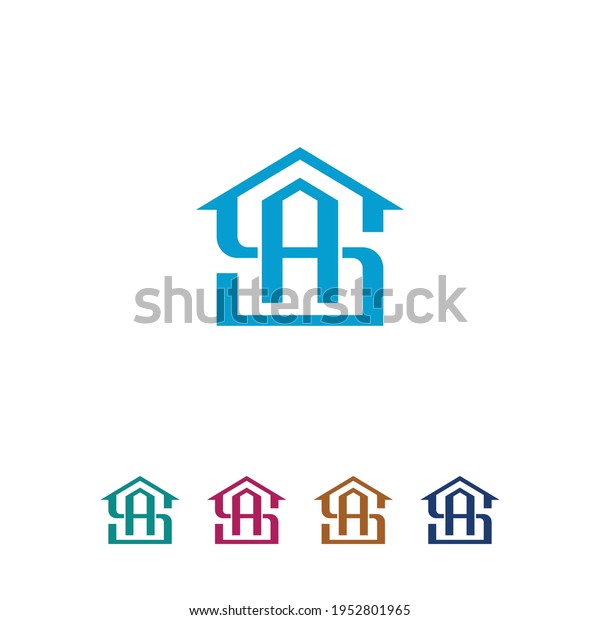 Letter S Home Logo Design Vector Stock Vector (Royalty Free) 1952801965 ...