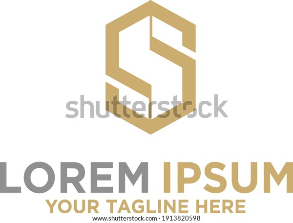 Letter S House Construction Architect Logo Stock Vector (Royalty Free ...