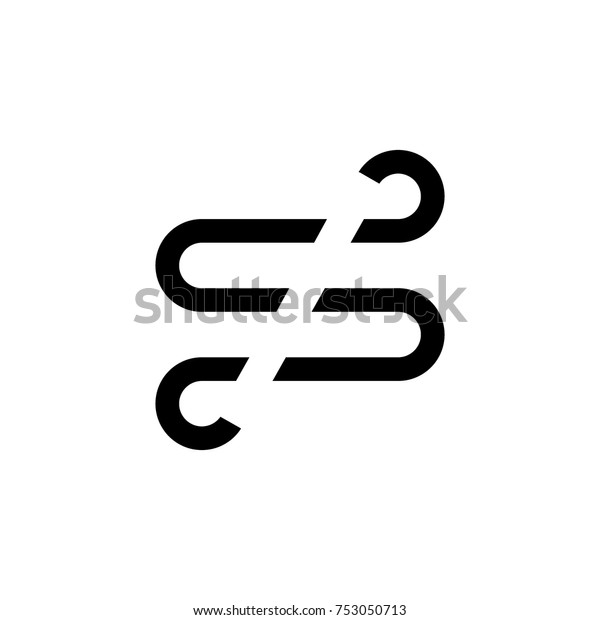 Letter S Line Art Logo Vector Stock Vector (Royalty Free) 753050713 ...