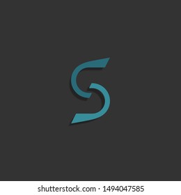Letter S Line Logo Design Universal: เวกเตอร์สต็อก (ปลอดค่าลิขสิทธิ์ ...