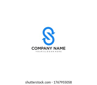 Letter S Line Logo Design Linear Stock Vector (Royalty Free) 1767955058 ...