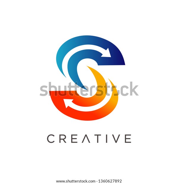 Letter S Lodo Template Modern Creative Stock Vector (Royalty Free ...