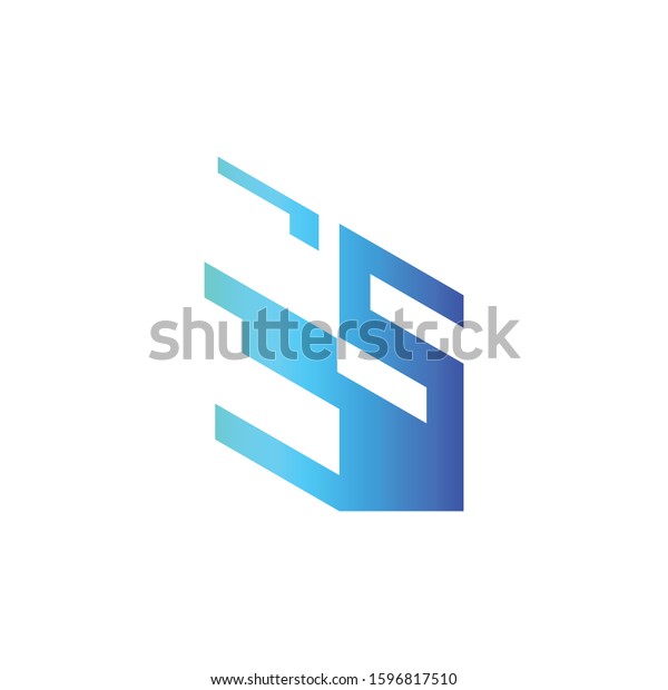 Letter S Logo Building Construction Vector Stock Vector (Royalty Free ...