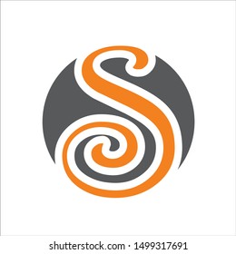 Letter S Logo Circle Vector Stock Vector (Royalty Free) 1499317691 ...