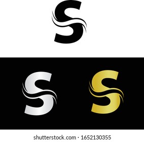 Letter S Logo Design Divided By Stock Vector (Royalty Free) 1652130355 ...
