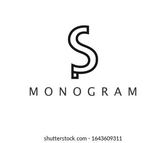Letter S Logo Simple Cute Initial Stock Vector (Royalty Free ...