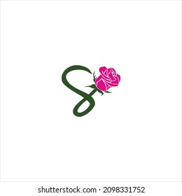 Letter S Logo Vector Flower Template Stock Vector (Royalty Free ...
