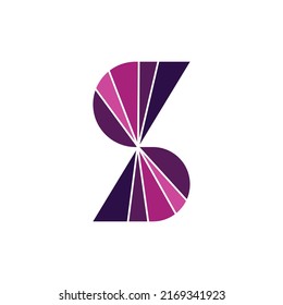 Letter S Monogram Vector Logo Purple Stock Vector (Royalty Free ...